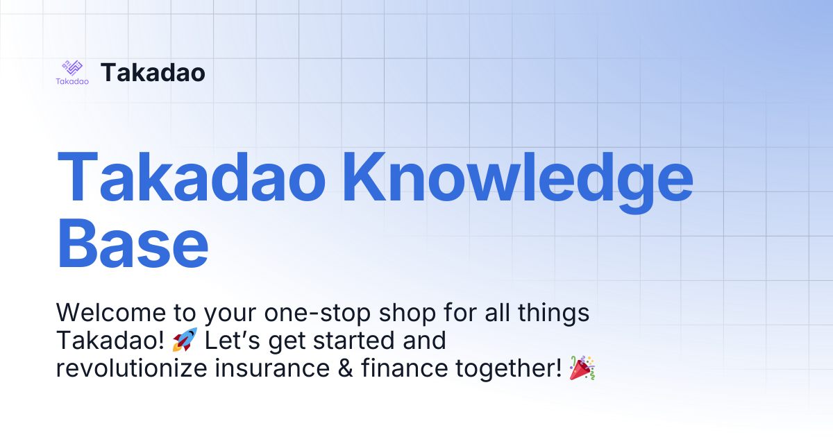 Takadao Knowledge Base Takadao
